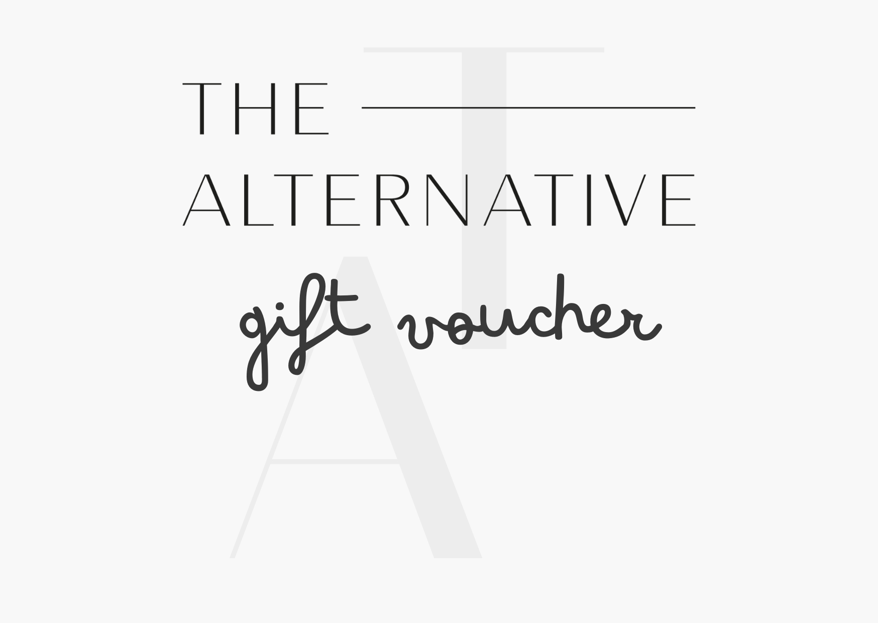 Gift Vouchers The Alternative Beauty Fragrance